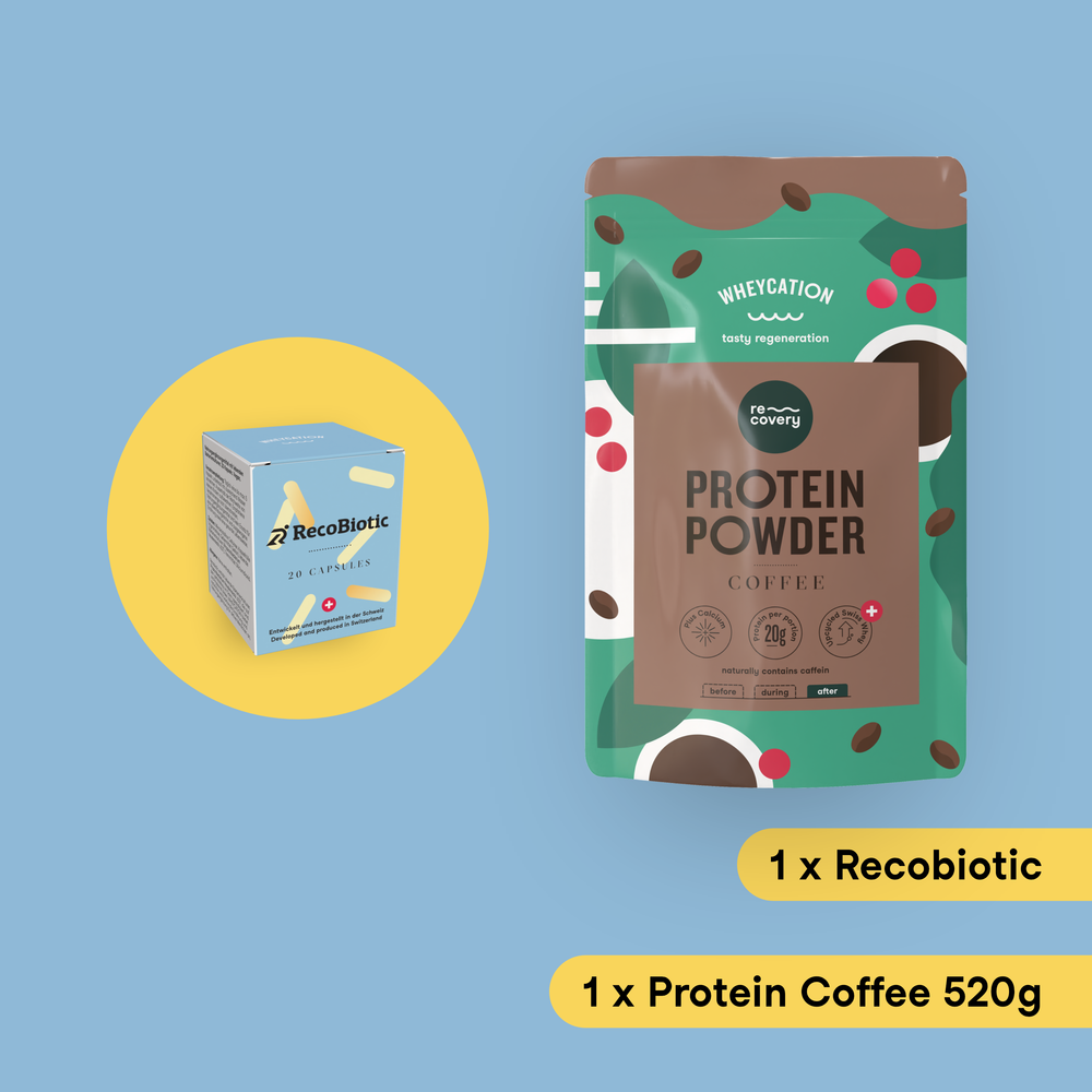 Recovery Bundle RecoBiotic Probiotic & Whey Protein Powder Coffee ...